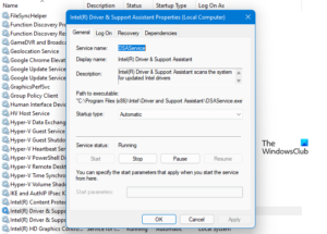 Intel Driver and Support Assistant not working on Windows 11
