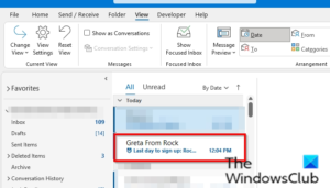 How to turn off Message Preview in Outlook