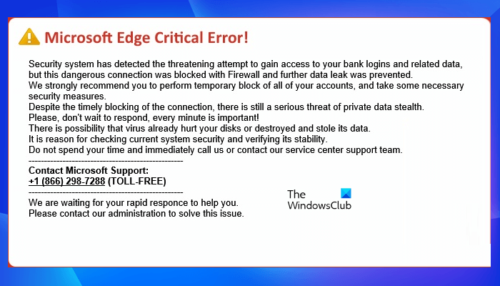 How to fix Microsoft Edge Critical Error