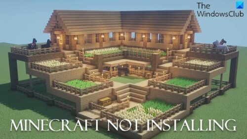 Minecraft not installing on Windows 11/10 PC