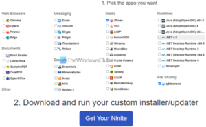 Install multiple Programs at once using free Bulk Software Installer for PC
