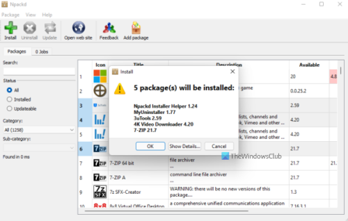 Install multiple Programs at once using free Bulk Software Installer for PC
