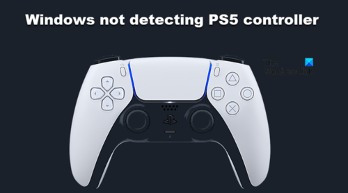 Windows not detecting PS5 Controller: No Controller Connected