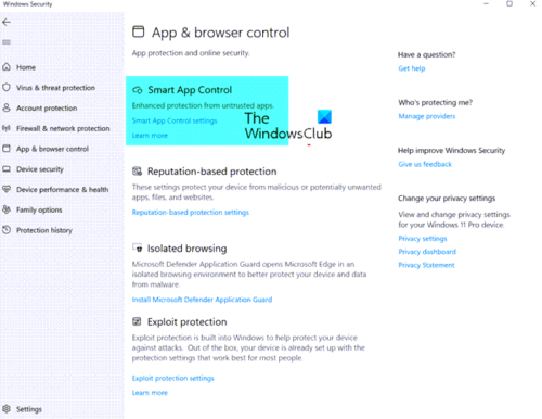 How to Turn on Smart App Control in Windows 11 Security