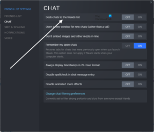 Steam failed to send chat message