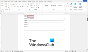 How to Edit, Update, Remove a Table of Contents in Word