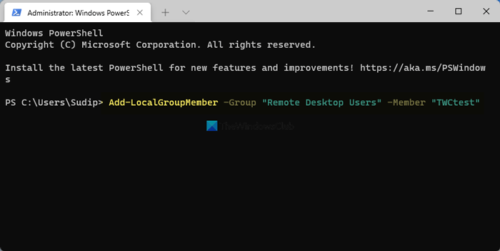 How to add or remove Remote Desktop users in Windows 11/10