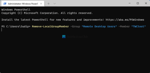 How to add or remove Remote Desktop users in Windows 11/10