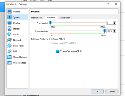 Ubuntu freezing or not starting in VirtualBox