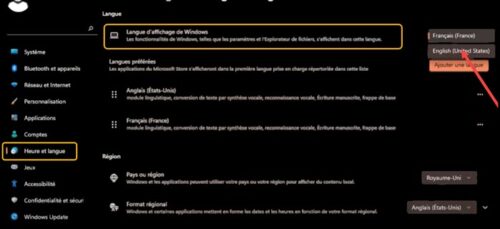 How to change Windows language back to English