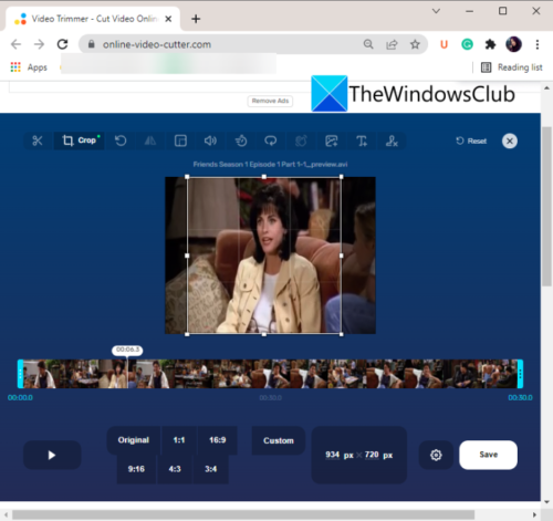 Crop a Video using free video cropper software or online tools
