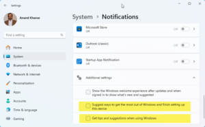 How to disable Windows Backup notification in Windows 11