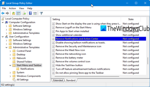 How to disable Windows Backup notification in Windows 11