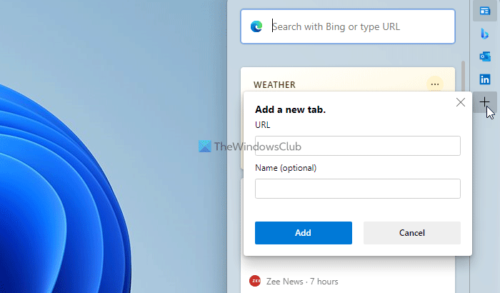 How to enable and use Edge Bar in Microsoft Edge browser