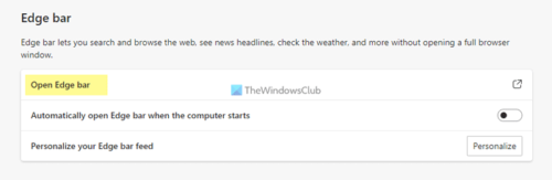 How to enable and use Edge Bar in Microsoft Edge browser