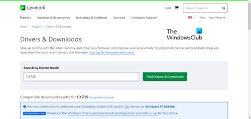 Download and Install Printer Driver and Firmware for Windows 11