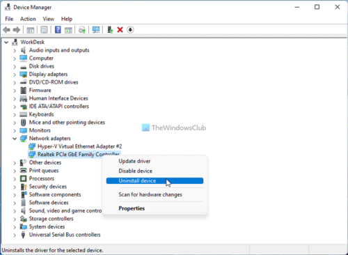 Network Adapter not showing up, working or detected in Windows 11/10