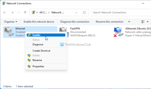 Network Adapter not showing up, working or detected in Windows 11/10