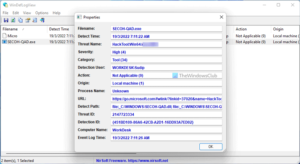 Read Windows Defender Event Log using WinDefLogView
