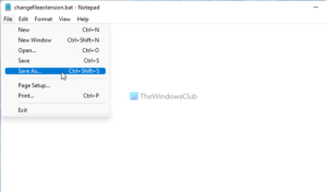 How to rename all File Extensions in a Folder at once in Windows