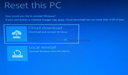 Reset Windows 11 using Advanced Startup Options when PC won’t boot