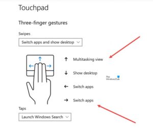 List of Touch Screen and Touchpad Gestures in Windows 11