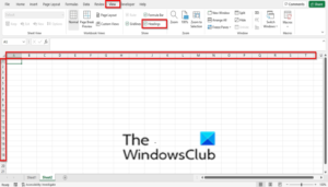 How to hide Row and Column Headers in Excel