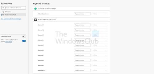 How to assign a Shortcut Key to open Google Chrome bookmarks