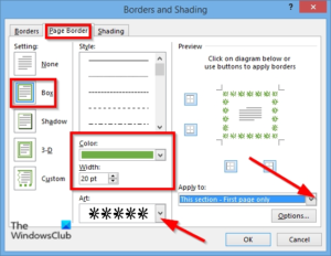 How to make a custom border in Word