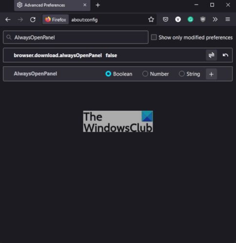 How to disable Firefox Download popup box