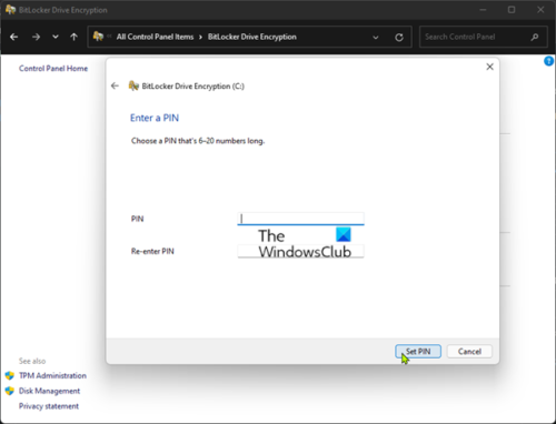 Change how BitLocker unlocks OS Drive at Startup in Windows 11