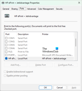 Microsoft IPP Class Driver No color, Missing or Not installed