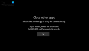 Fix Camera App Error 0xa00f4240 Unknown in Windows 11/10