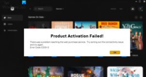 Fix Epic Games Store Error Product Activation Failed error