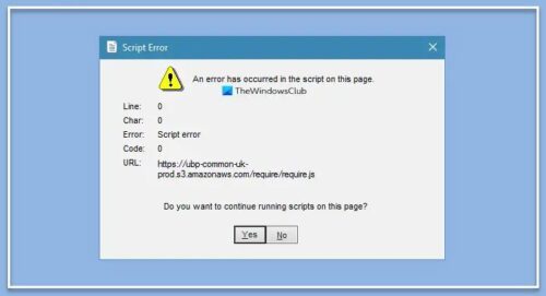 How to fix Script Error on Windows 11/10 How to fix Script Error on Windows 11/10