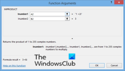 How to use the IMPRODUCT function in Excel
