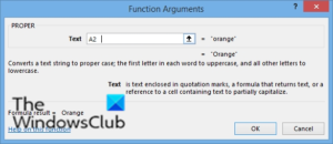 How to use the PROPER function in Excel