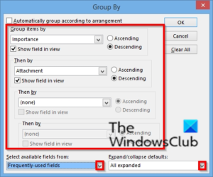 How to group emails in Outlook