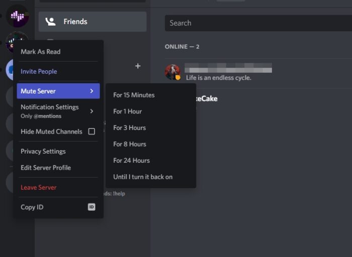 How to disable notifications on Discord for users and servers