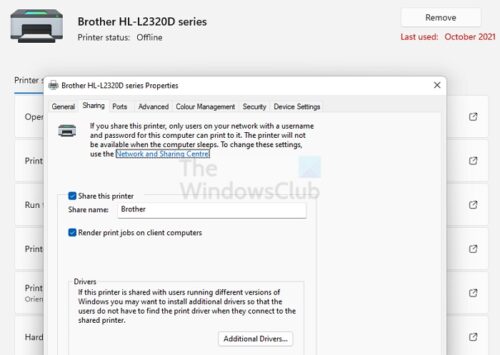 Fix Printer Configuration problem 0x80070077 on Windows 11/10