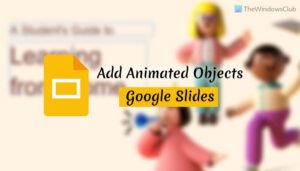 How to add Motion or Animated text or object in Google Slides