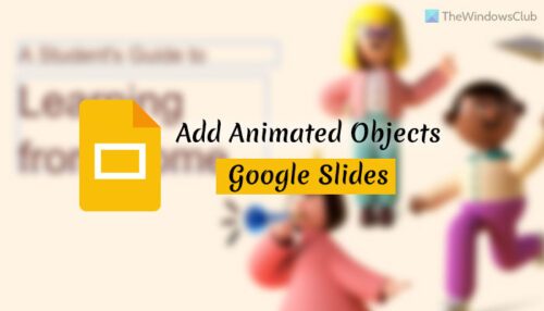 How to add Motion or Animated text or object in Google Slides