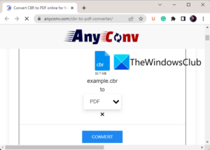 How to convert CBR or CBZ to PDF in Windows 11/10