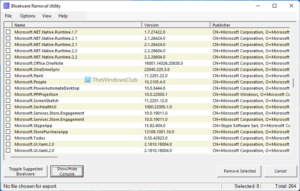 Bloatware Removal Utility for Windows 11/10
