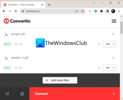 Convert JFIF to JPG, PNG, PDF using free online tools or software