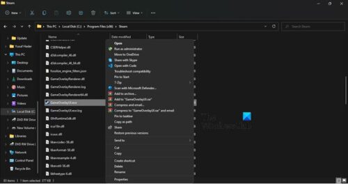Steam Overlay not working in Windows 11