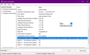 Device Encryption not showing or working in Windows 11/10