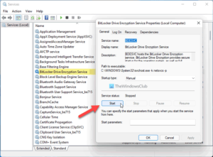 Failed to open BitLocker Control Panel Tool, 0x80004005 Windows 11