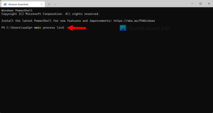 How to find all running processes using WMIC in Windows 11/10