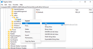 How to set default font in Excel using Registry and Group Policy